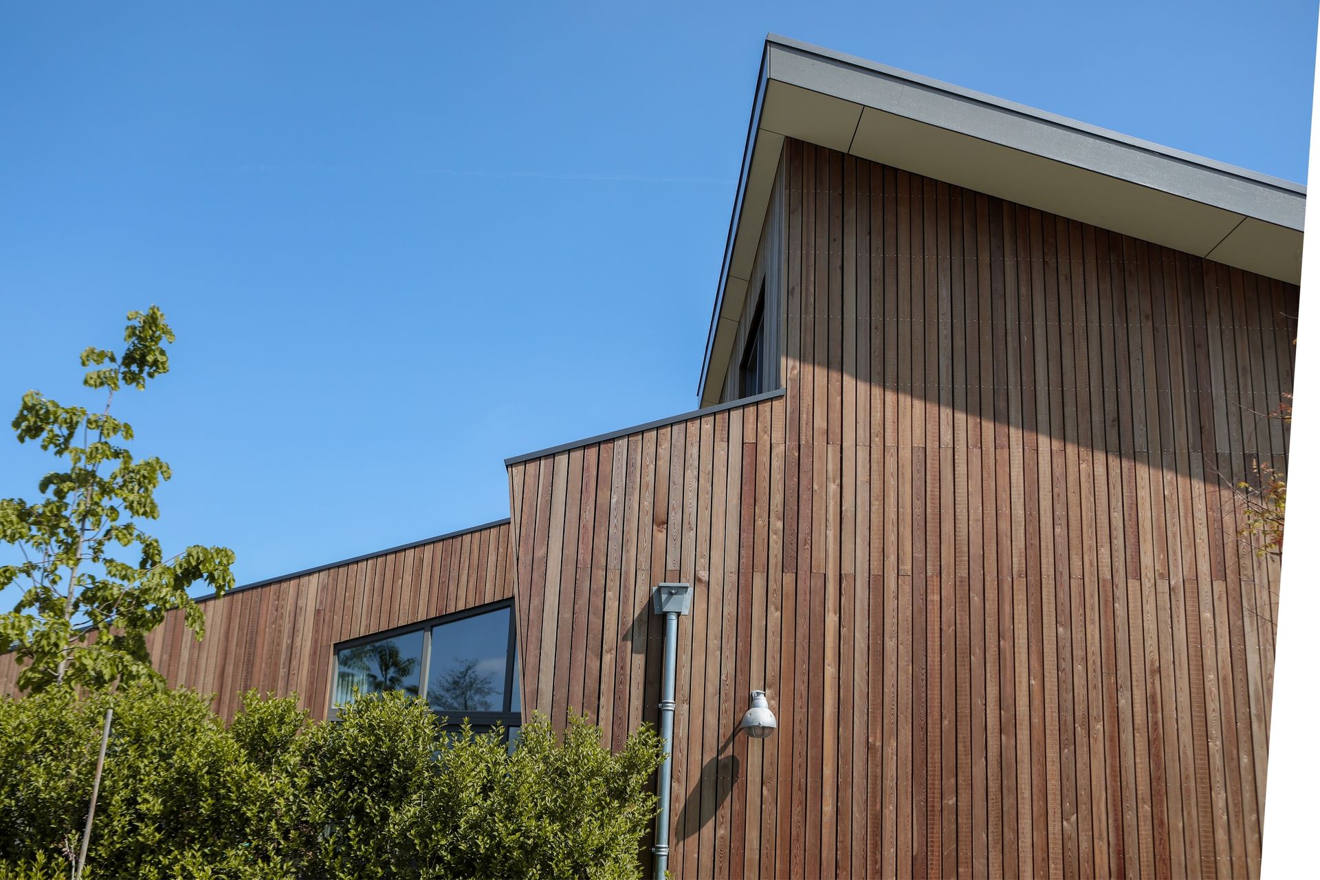 Houten huis met sedum Arkel | KVG huizen in hout